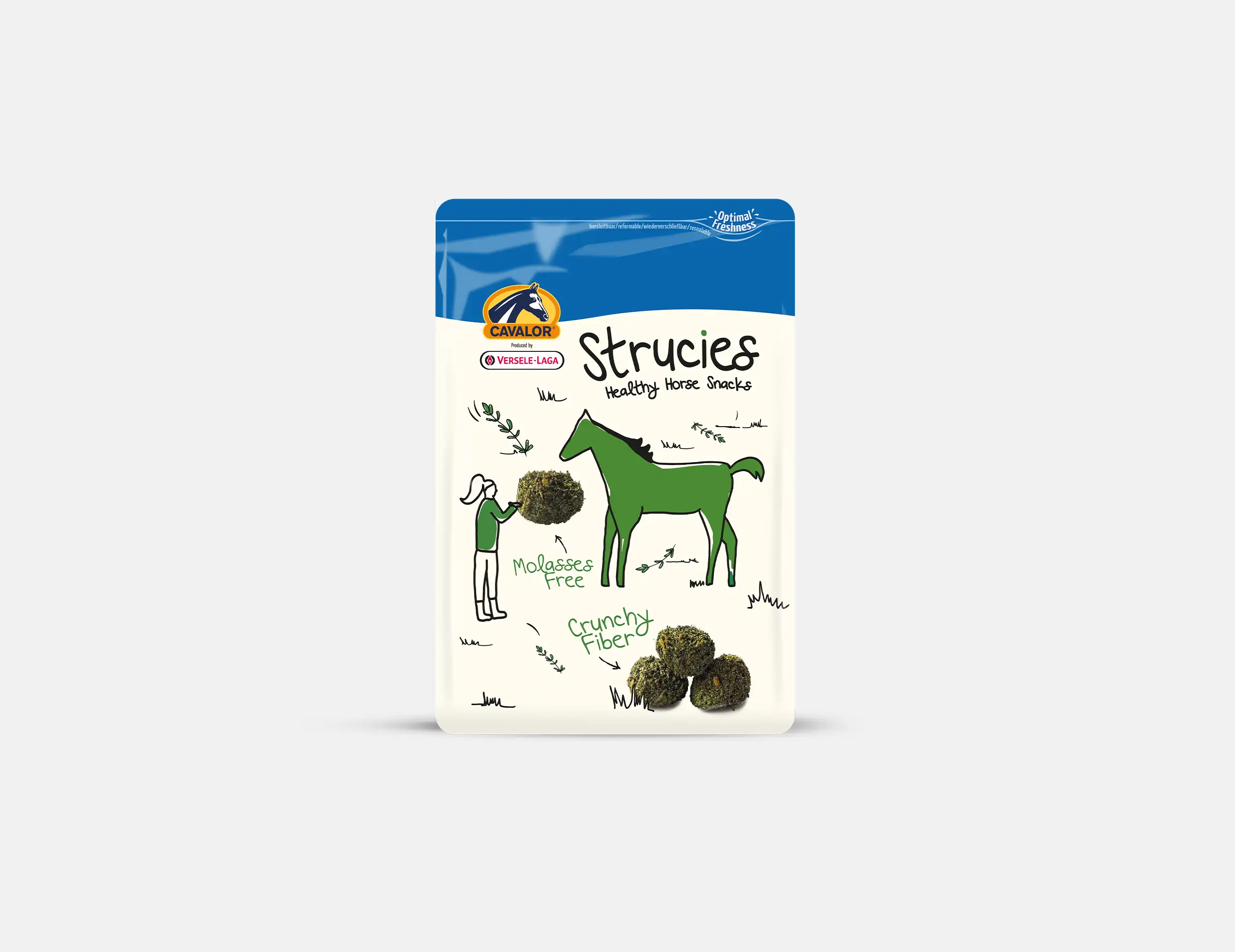 Cavalor Strucies. Snacks sains avec herbes et fibres